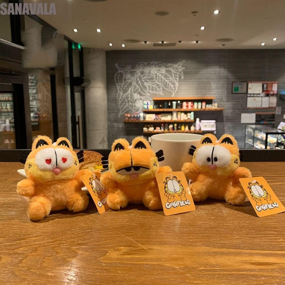 Sanavala Garfield ตุ๊กตาพวงกุญแจ, การ์ตูน Garfield Mini ตุ๊กตาอะนิเมะ ...