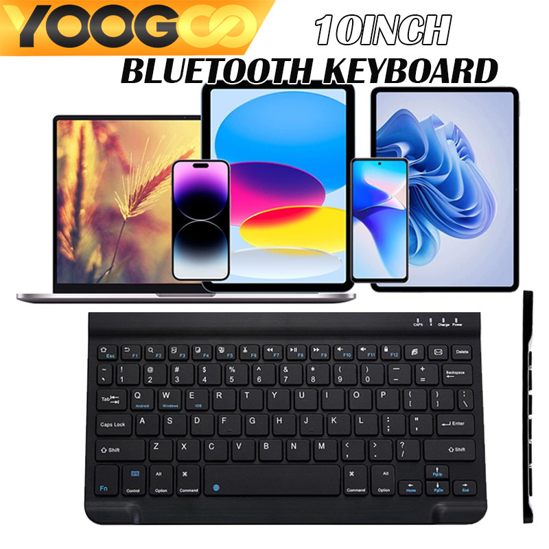 YOOGOO Ultra-Slim Bluetooth keyboard คีย์บอร์ดบลูทูธไร้สาย for ใช้ได้ ...