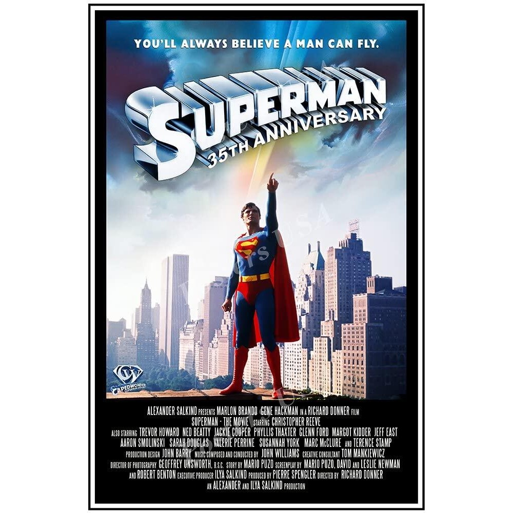 โปสเตอร์ โปสเตอร์ภาพยนตร์ DC Superman USA GLOSSY FINISH FIL x | Shopee ...