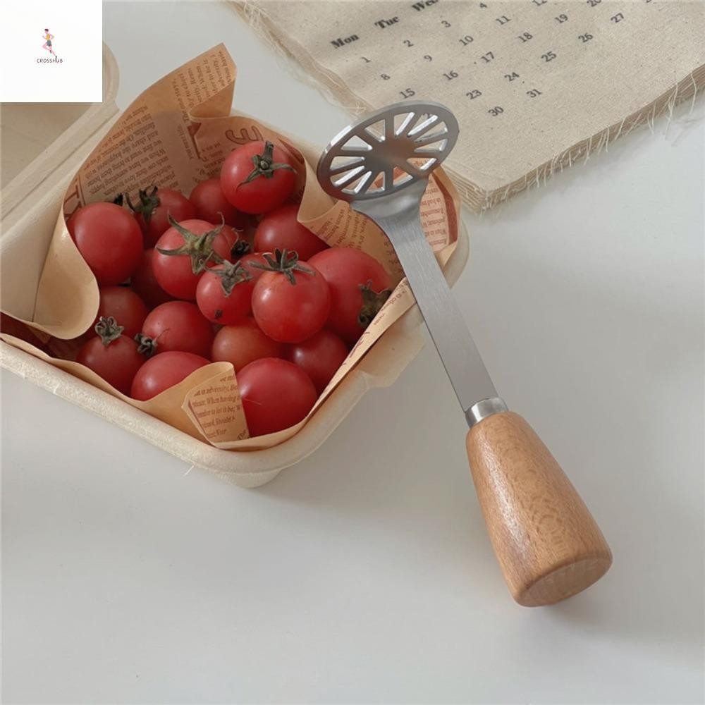 Cross ที่บดมันฝรั่ง, ไม้ Handle Upright Potato Presser, เครื่องมือห้อง ...