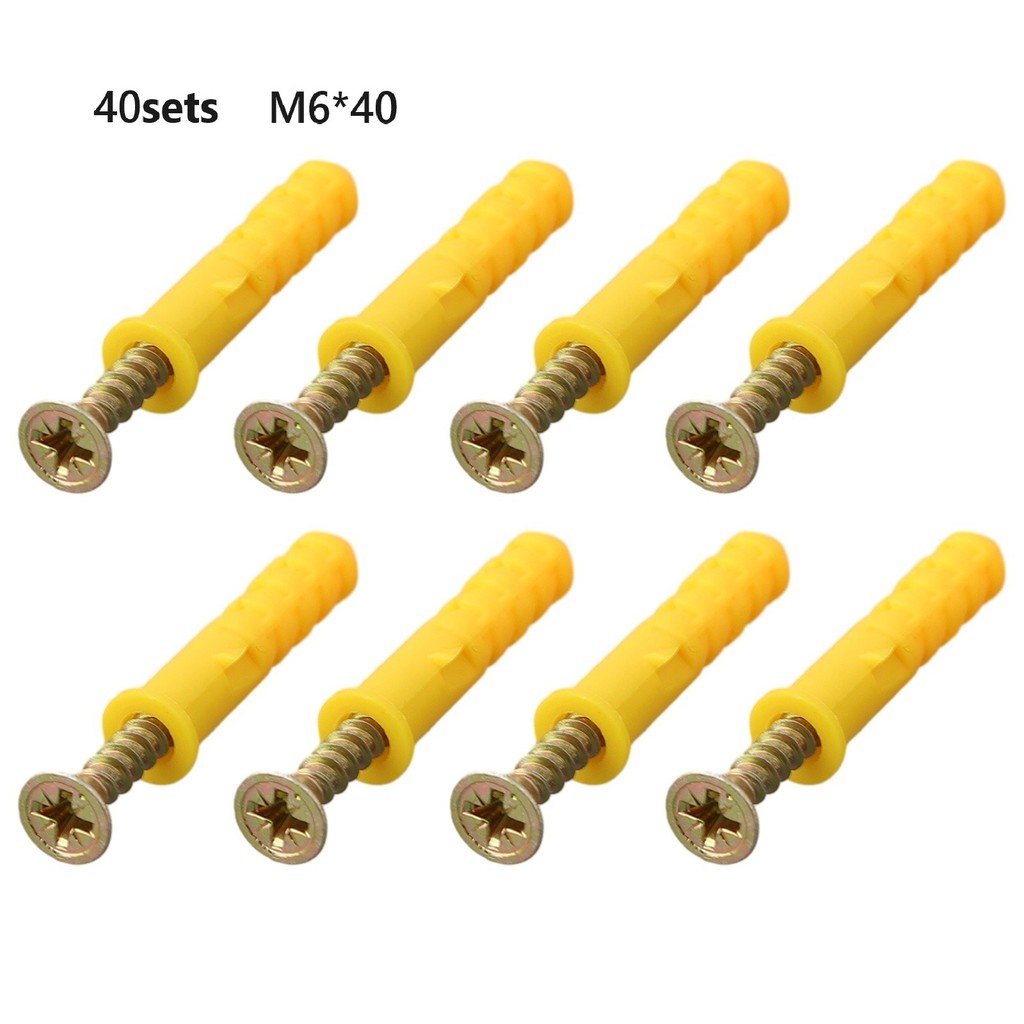 Whoops ~ 40 ชิ้นสกรูขยายสแตนเลส M640 Wall Anchor และสกรูสําหรับ Drywall ...