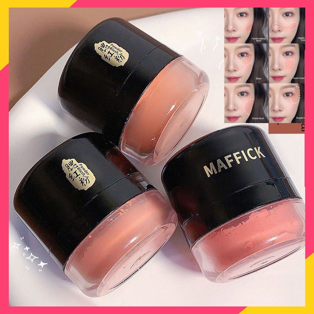 Maffick 6 สี Blush Powder ผิวธรรมชาติ Brighten Contour Face แต่งหน้า ...