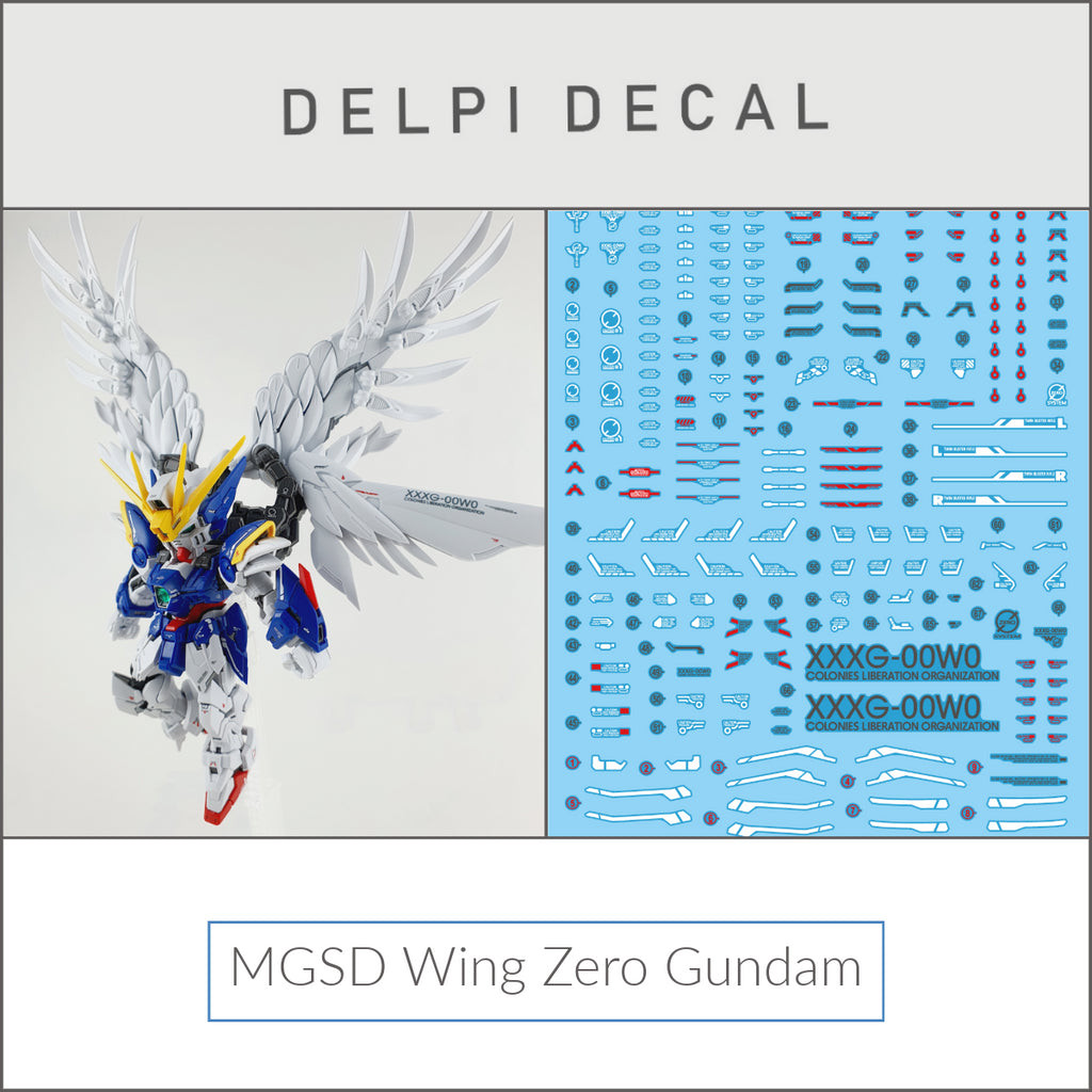 Delpi Water Decal (ดิแคลน้ำ) MGSD Wing Zero Gundam | Shopee Thailand