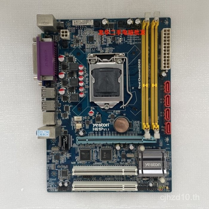 Yeston/yeston H61P เมนบอร์ด 1155 พิน DDR3 เครื่องพิมพ์คอมพิวเตอร์ JLPC ...