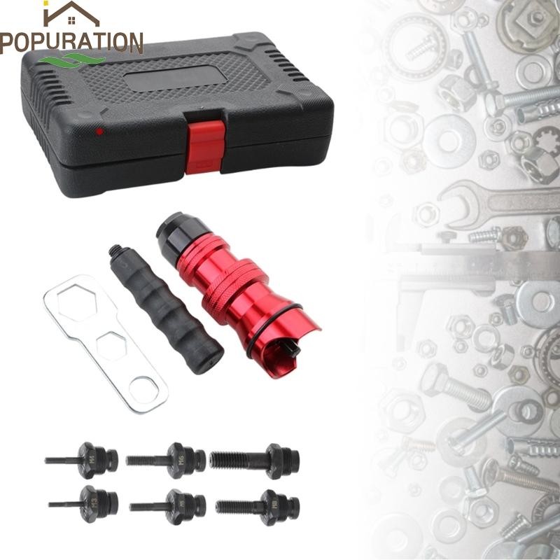 POP Rivet Nut Riveting M3-M10 Rivet Nut เจาะอะแดปเตอร์ไฟฟ้าใส่ Nut ...