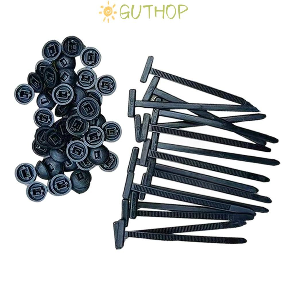 GUTHOP 20/50100 ชิ้น Heavy Duty Nylon Zip Ties,อเนกประสงค์ไนลอนหัวเข็ม ...