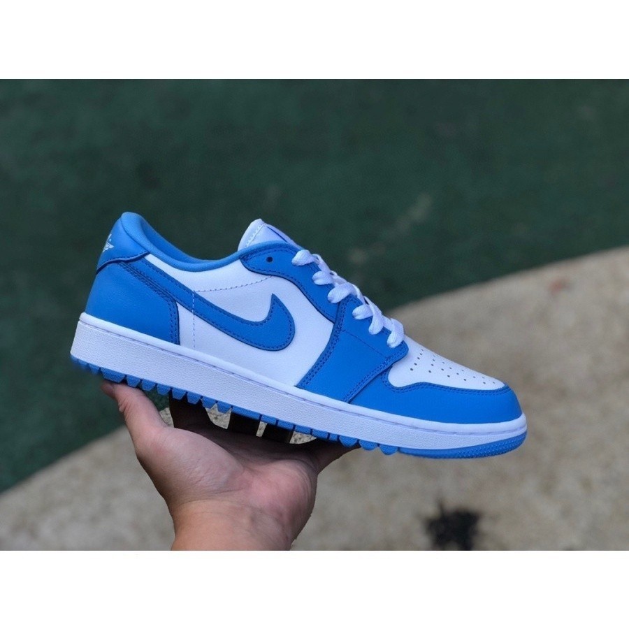 2023new Air Jordan 1 Retro LOW Golf UNC รองเท้าผ้าใบ AJ1สีขาวสีน้ำเงิน ...