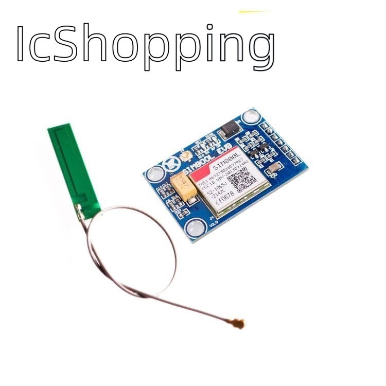 ขายร้อนNew Sim800l GPRS GSM Module พร้อมเสาอากาศ PCB บอร์ดซิม Quad band ...