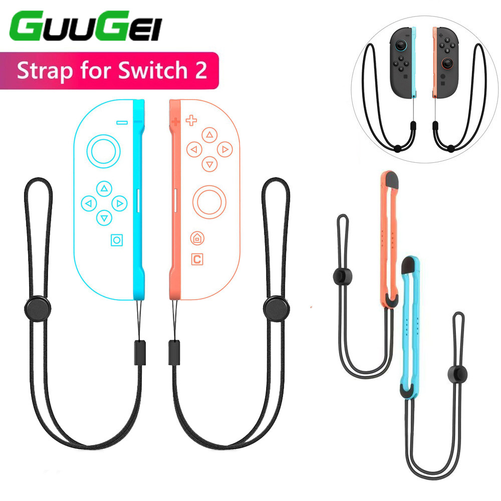 Guugei 2 ชิ้น Nintendo Switch 2 เชือกเส้นเล็ก JoyCon2 Controller Anti-Lost Gamepad สายรัดข้อมือ ...