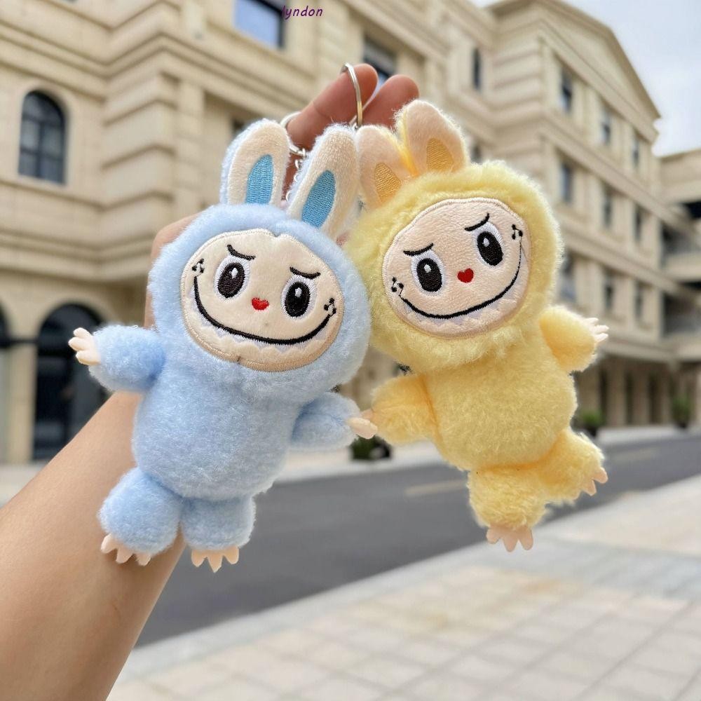 Lyndon Labubu ตุ๊กตาตุ๊กตาพวงกุญแจ,การ์ตูน Anti-lost Bunny Labubu พวง ...