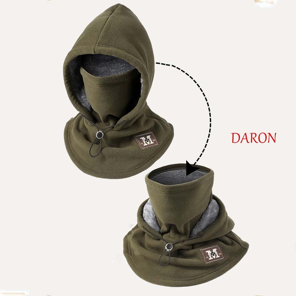 Daron ขนแกะ Balaclava หมวก, Thermal Drawstring Hooded Neck, Soft ...