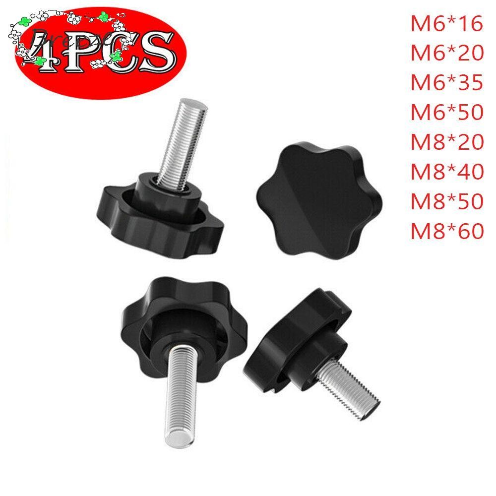 BREEZE 4PCS Star Knob Grips ปฏิบัติเกลียว M6 M8 เหล็กคาร์บอน | Shopee ...