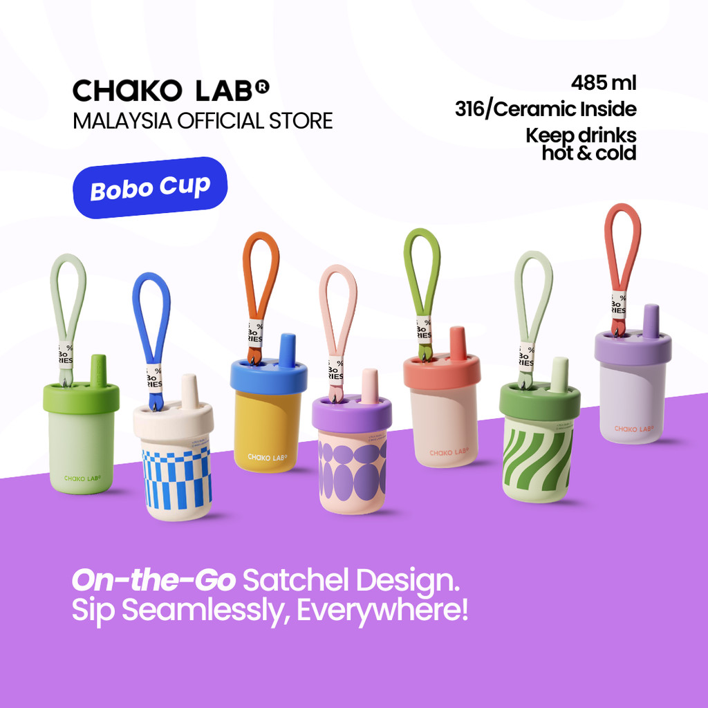 CHAKO LAB BOBO CUP 316 กระติกน้ําร้อนสแตนเลสและเซรามิก | Shopee Thailand