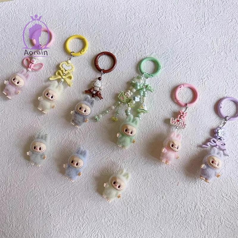 Labubu Doll Vinyl Powerpuff Girls DIY Mobile Phone Pendant Keychain ...