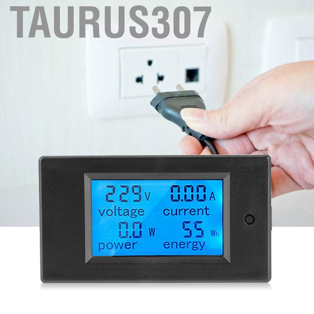 Taurus307 100A AC 80-260V Digital Power Meter แรงดันไฟฟ้า Monitor Volt ...