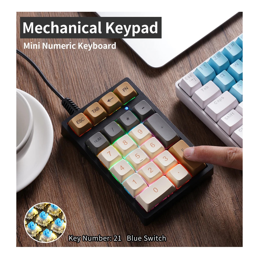 T21 Mini Numric Keypad แบบมีสาย APAYADO 21 คีย์คีย์บอร์ดตัวเลข ...