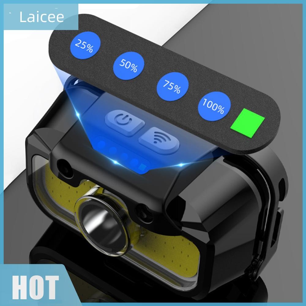 [Laicee.th] ไฟหน้า LED Motion Sensor พร้อมไฟฉายแบบชาร์จไฟ USB สีขาวสีแดงสีเขียว | Shopee Thailand