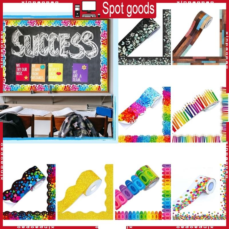 Xi สีสัน Dot Trim Border Bulletin Board Border Trim Self กาว Border ...