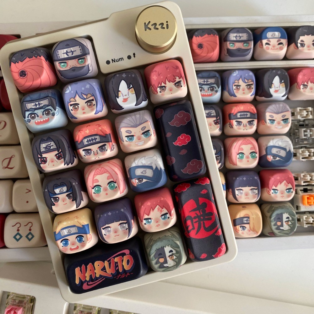 Naruto Keycaps MOA โปรไฟล์ PBT ห้าด้าน Dye Sublimation Kakashi Sasuke ...