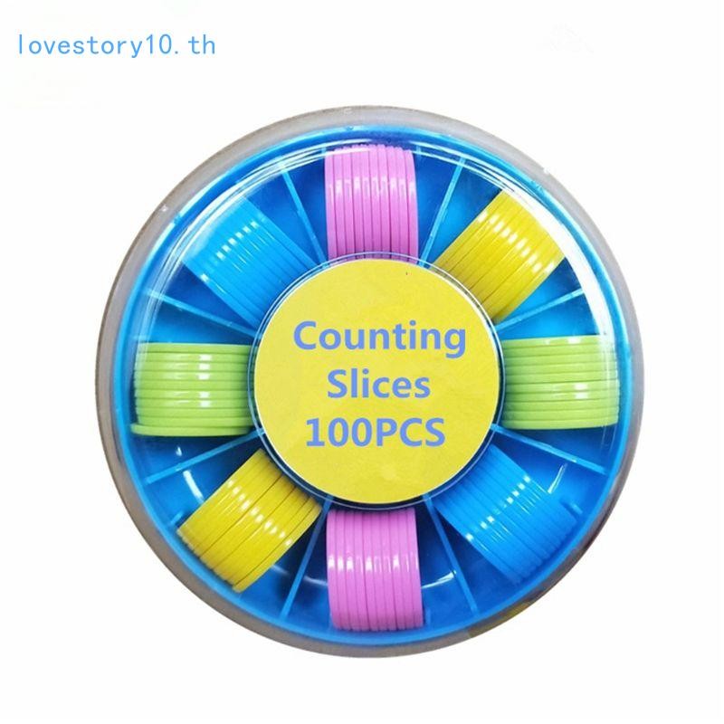 100Pcs Counters Counting Chips Plastic Markers 25 mm Mixed Colors for ...