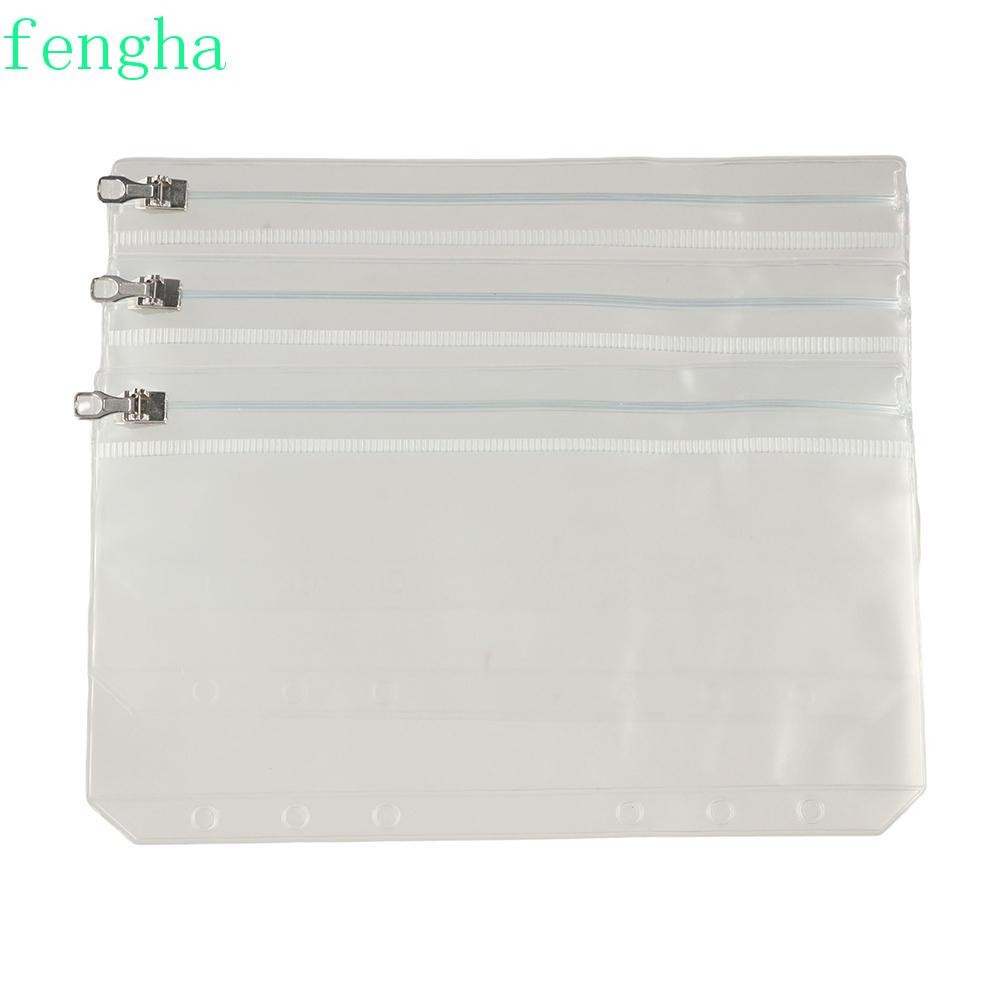 Fengha 5pcs Binder ซองจดหมายเงินสด,โปร่งใสเอกสาร Organiser A5 A6 ...