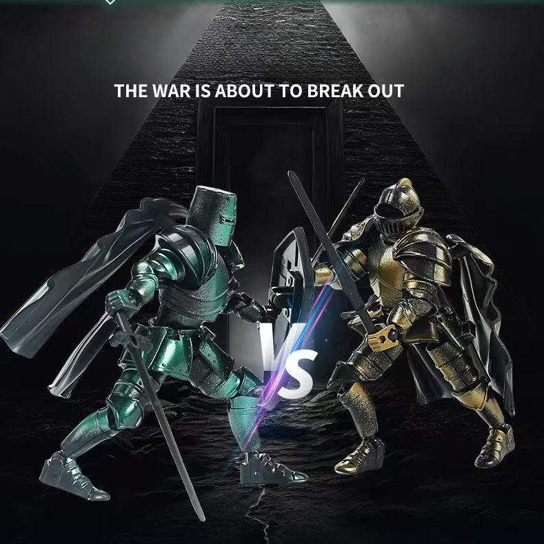 Lucky 13 ยุคกลาง Knight battle Action Figure Dummy 3D การพิมพ์โครง ...