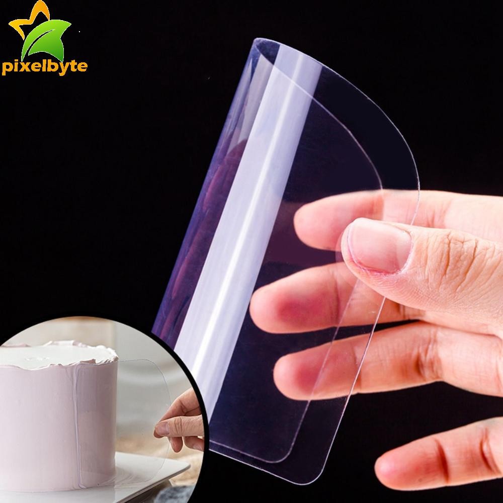 Pixelbyte เค้ก Scraper ครัว Pastry พลาสติกโปร่งใส Frosting DIY เครื่องมืออบ | Shopee Thailand