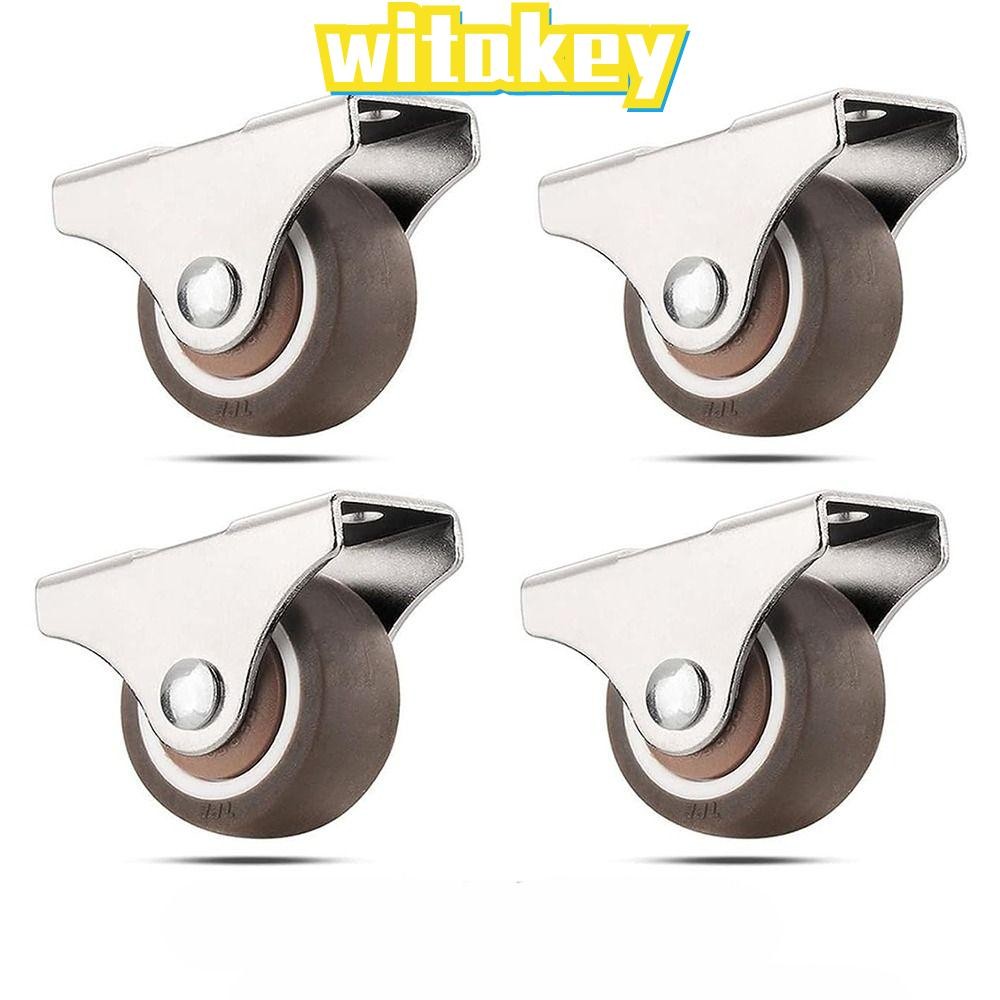WITAKEY 4 ชิ้น Silent Ball Bearing, Mini 1 ล้อคงที่, โลหะด้านบนขนาดเล็กล้อตู้ Trundle | Shopee ...