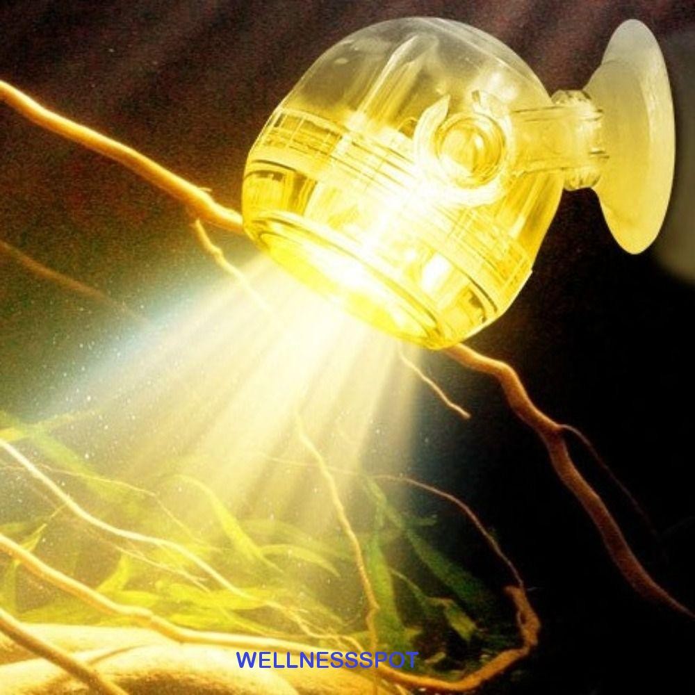 Wellnessspot สปอตไลท์ตู้ปลา LED, โคมไฟปลาจุ่ม Super Bright สีสันสดใส, โคมไฟปลา USB พร้อมถ้วยดูด ...