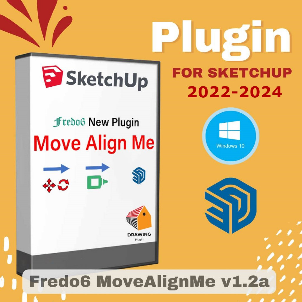 Fredo6 Move Align Me v1.2a ( ปลั๊กอินย้ายและจัดตำแหน่งวัตถุ ) for SKP ...