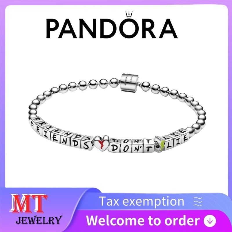 100% ของแท้ เงินสเตอร์ลิง S925 PANDORA [ 593579 C01] สร้อยข้อมือ DIY ...