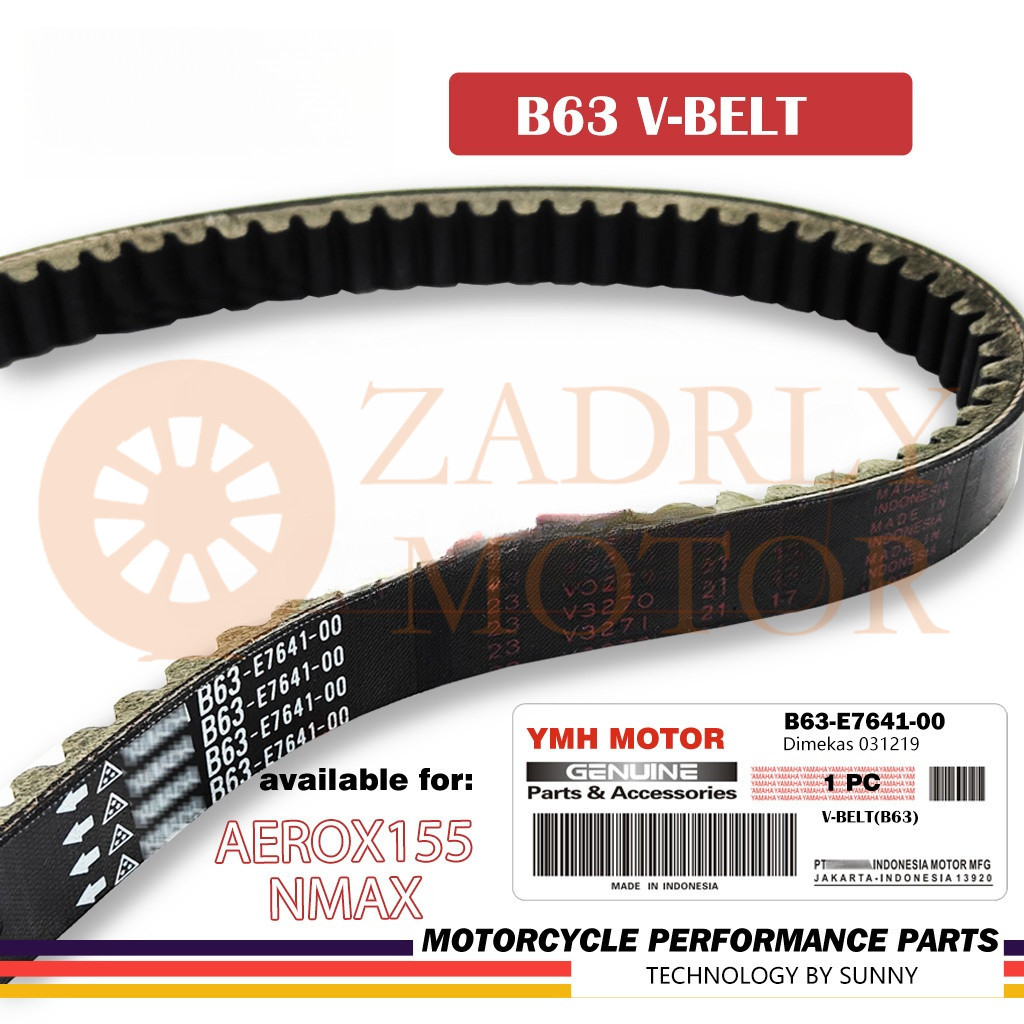 B63-e7641-00 เข็มขัด NMAX 2020-2023/AEROX155 2017-2023/NMAX | Shopee ...