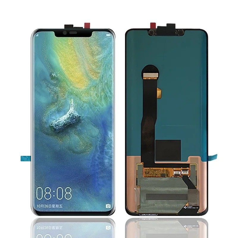 Huawei Mate 20 Pro ประกอบหน้าจอโทรศัพท์มือถือจอ LCD หน้าจอโทรศัพท์มือถือภายในและภายนอกจอ LCD ...