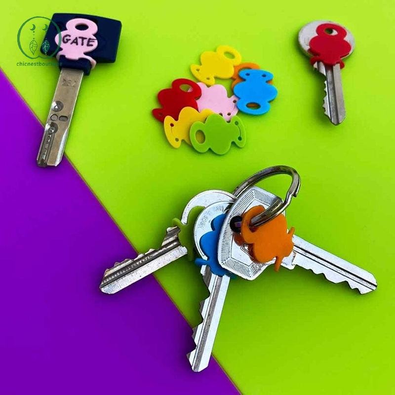 [Chicnest] 12 ชิ้น/เซ็ตMulticolor Key Top Covers Head Capsแท็ก ID ...