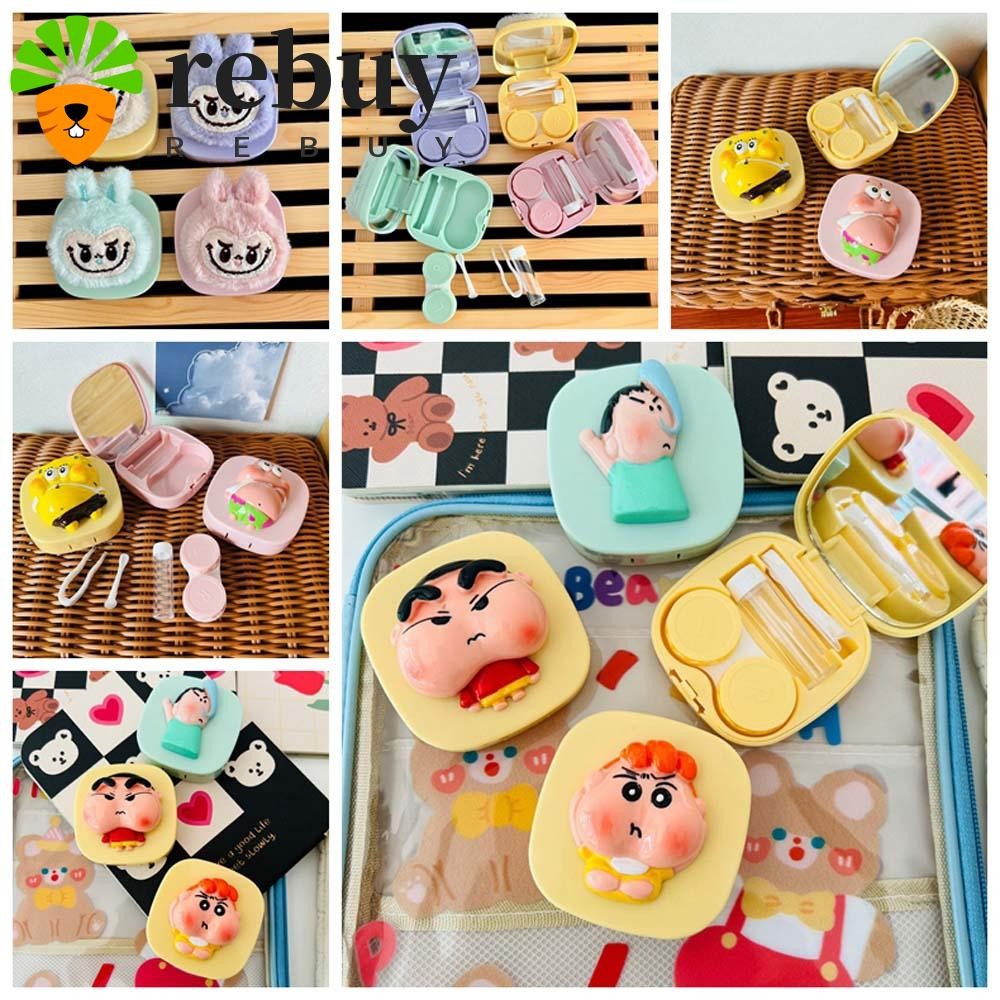 Rebuy กล่องคอนแทคเลนส์การ์ตูน, ตุ๊กตา Labubu ตุ๊กตา Crayon Shin-chan ...