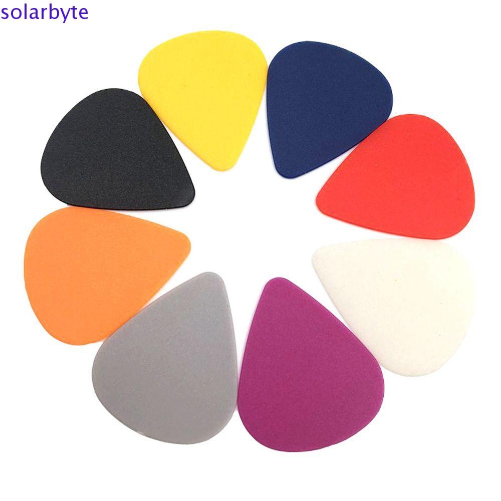 Solarbyte 10 ชิ้นกีตาร์ Plectrum สามเหลี่ยมกีตาร์สีสันสดใสอุปกรณ์เสริมอะคูสติกกีตาร์ Mediator ...