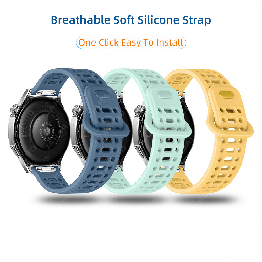 Huawei Watch Ultimate 5 4 Pro 3 2 Buds สายซิลิโคน 20 มม. 22 มม. แบบปุ่มปลดเร็ว | Shopee Thailand