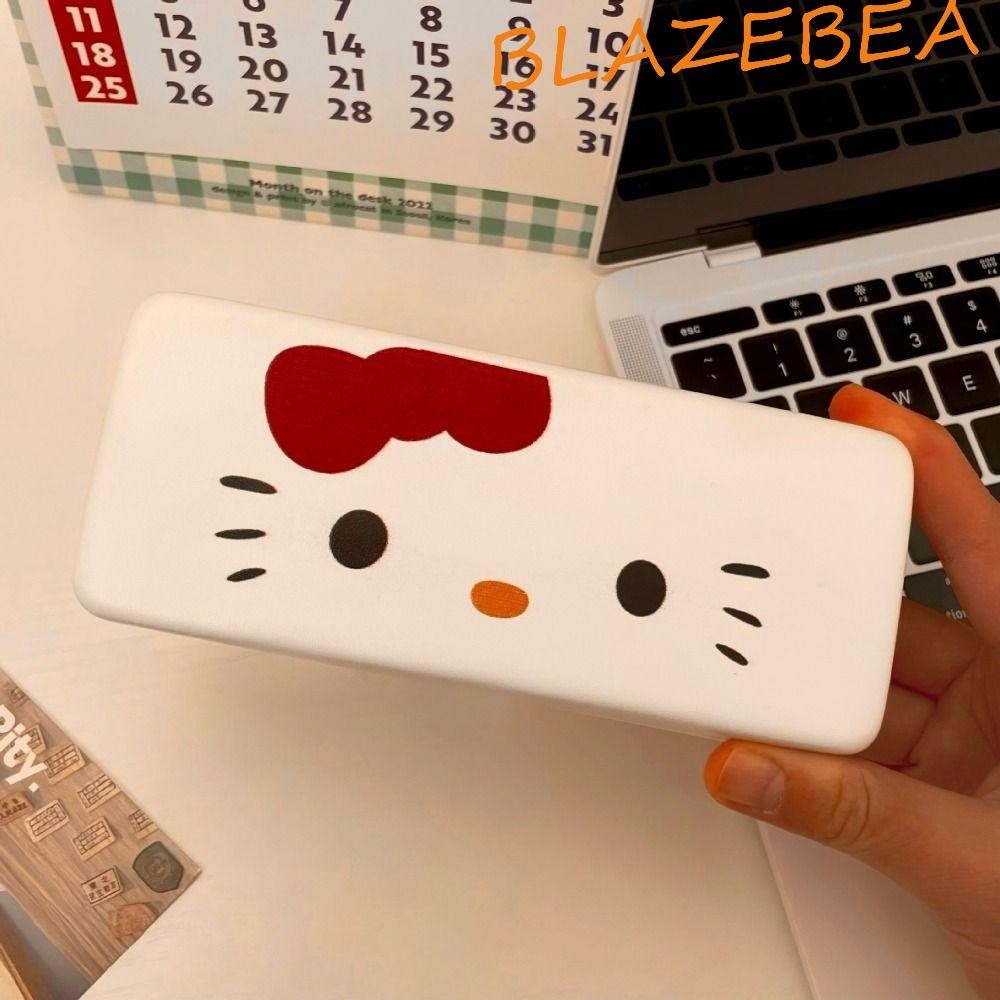 Blazebea Kitty Cat PU กล่องแว่นตา, กล่องแว่นตาน่ารักพิมพ์แว่นตา,แบบพกพาพิมพ์แว่นตาหนัง PU ผู้ถือ ...