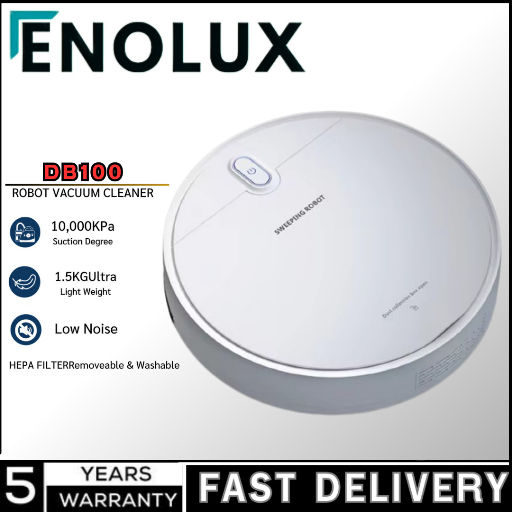ENOLUX ROBOT VACUUM DB300/F5 หุ่นยนต์กวาด เครื่องดูดฝุ่น ประกัน 5 ปี ...