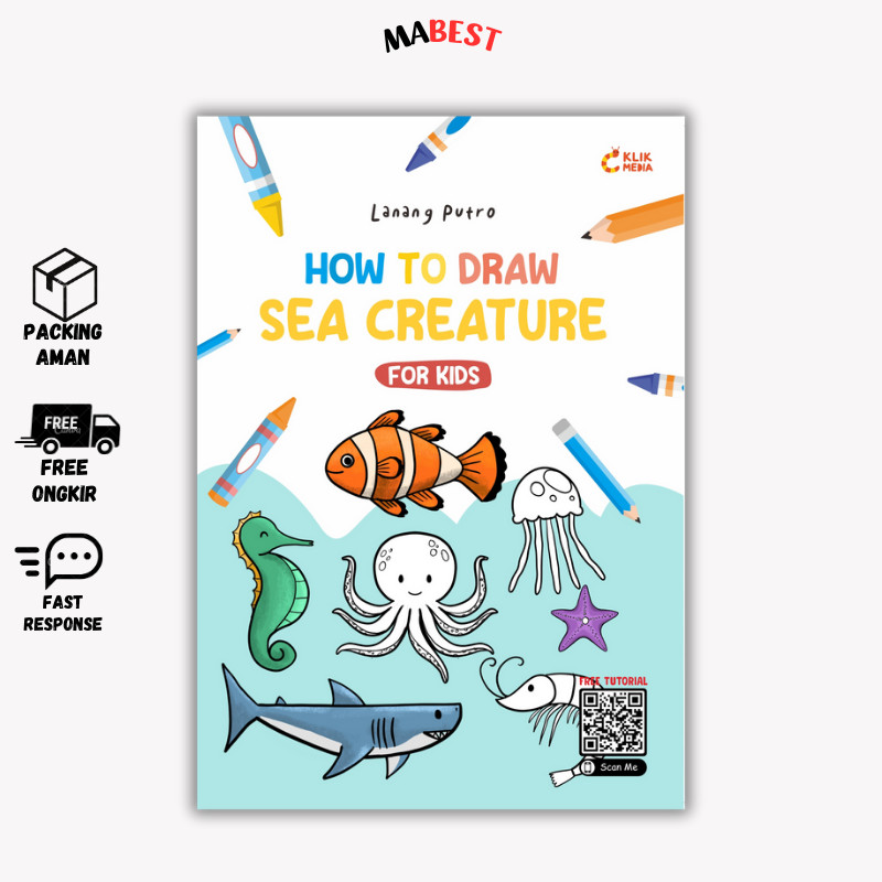 How To Draw Sea Creature Book - หนังสือฝึกวาดภาพสําหรับเด็ก - สื่อ C ...