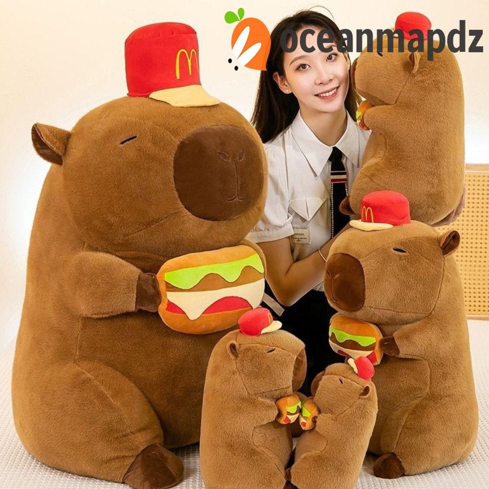 Oceanmapdz Hamburg Capybara ของเล่นตุ๊กตา, Capybara จําลอง Capibara อะนิเมะ Fluffy ของเล่น, Xmas ...