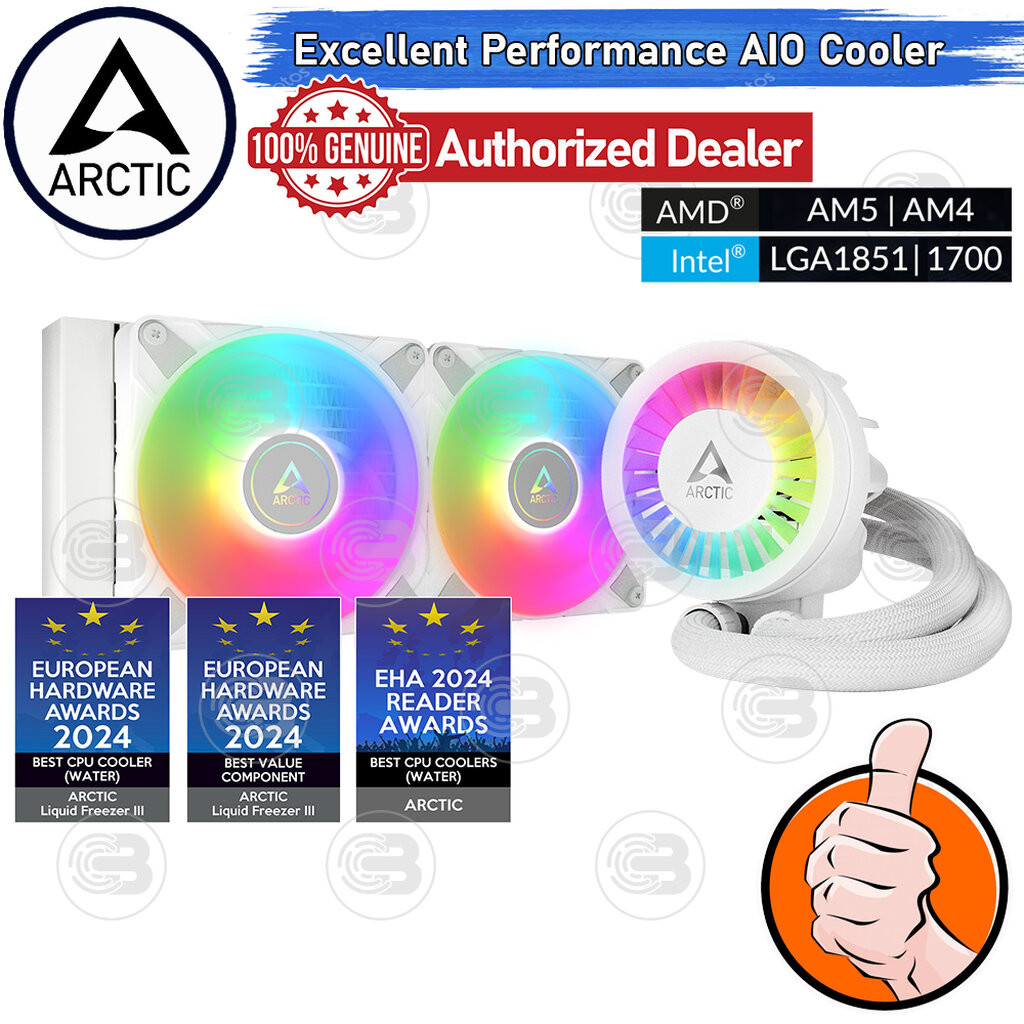 [CoolBlasterThai] ARCTIC Liquid Freezer III Pro 240 A-RGB White (All-In ...