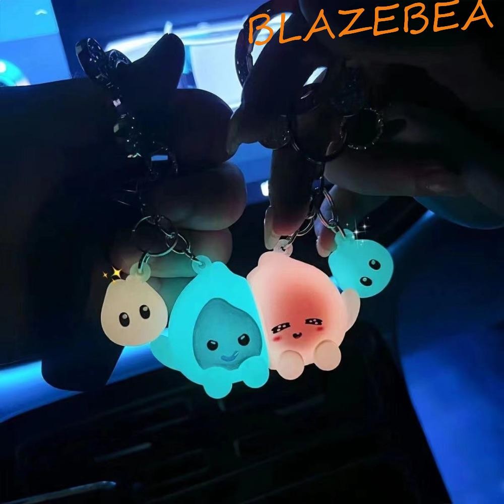 Blazebea พวงกุญแจคู่แม่เหล็ก, การ์ตูนแม่เหล็กดูด Hug พวงกุญแจสุนัข, กระเป๋าตกแต่ง Luminous ...