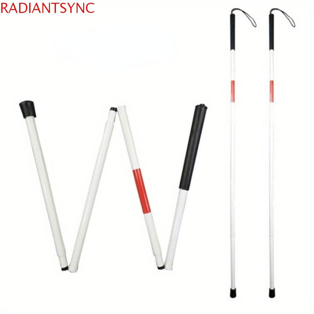 Radiantsync ไม้เท้าแบบตาบอด, อลูมิเนียมอัลลอยด์สะท้อนแสงพับ Cane, Mobility Aids Anti-slip Grip ...