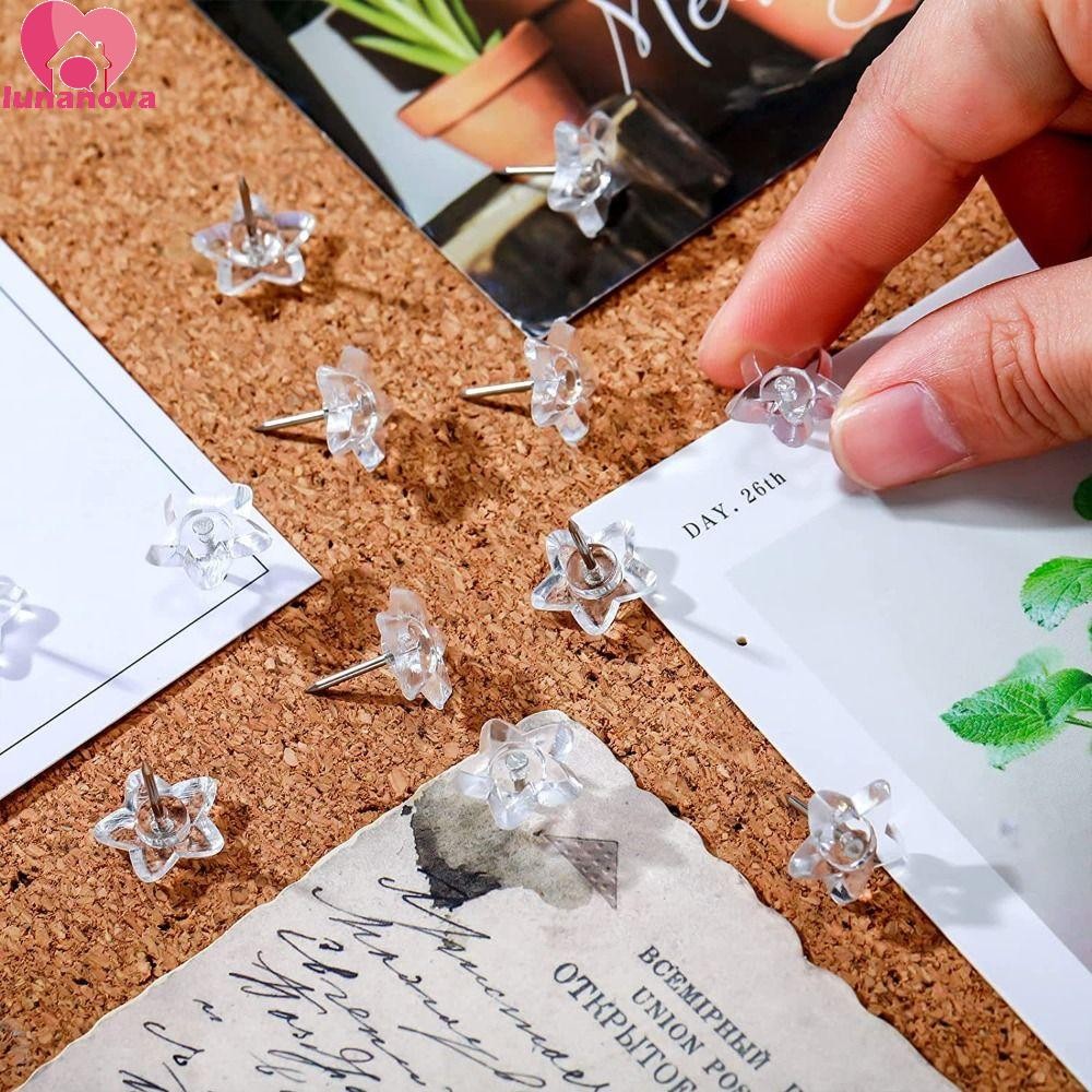 Lunanova Pentagram Tacks Push Pins นักเรียน 50 ชิ้น Binding Supplies ...