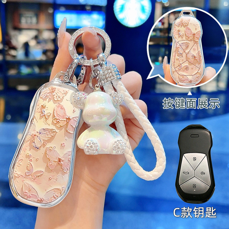 ที่ใส่กุญแจรีโมทรถยนต์ Xpeng G6 P7 G9 G3i X9 P5 Xiaopeng G6 พวงกุญแจรถ. กระเป๋าใส่กุญแจรถ ...