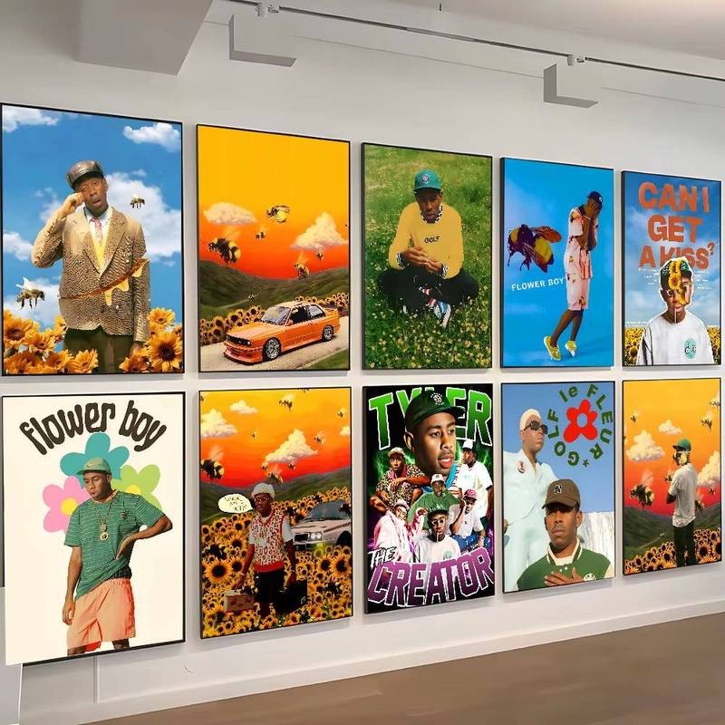 1 PC Rapper Tyler Creator Flower Boy โปสเตอร์ Self-กาว Postera ภาพวาด ...