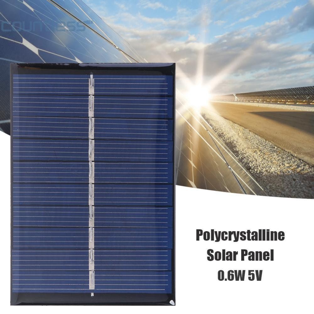 Diy 0.6W 5V 120mA แผงโซล่าเซลล์ Solar Cells Module เครื่องชาร์จ ...