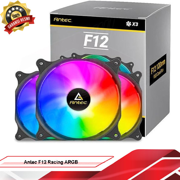 Antec F12 Racing ARGB - พัดลมปลอกพีซีสําหรับเล่นเกม - พัดลม ARGB PWM ...