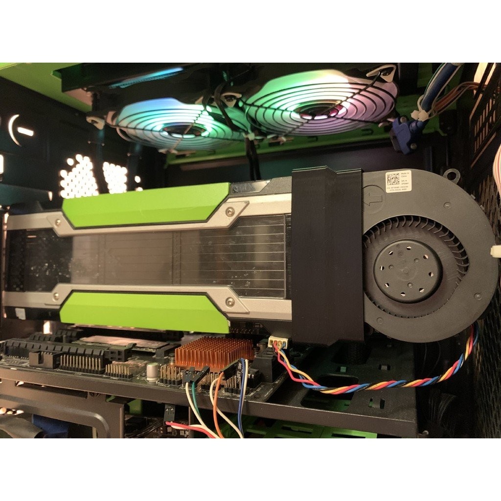 M40 Tesla Tesla NVIDIA Turbo V100P40 พัดลมกราฟิกการ์ด Cooling K80 P100 ...